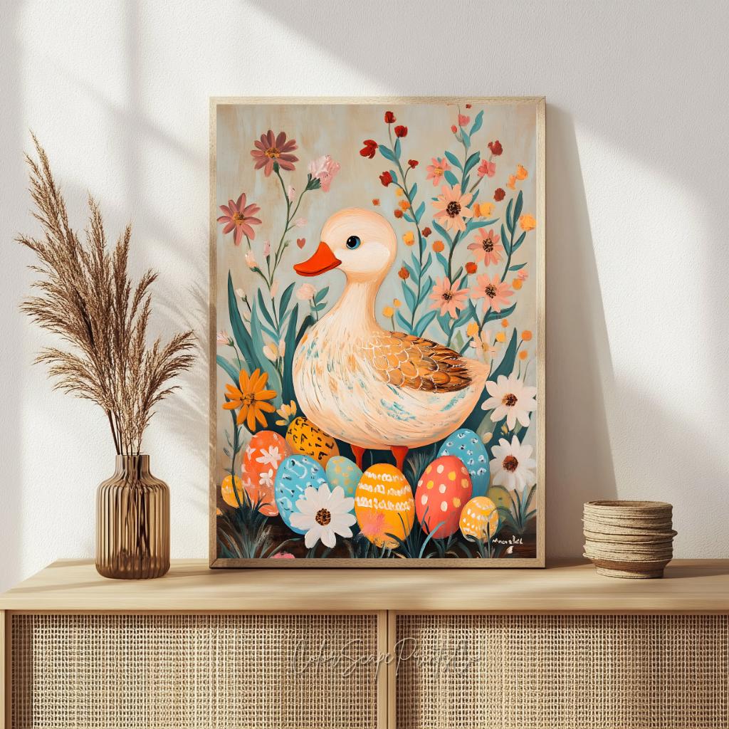 20 Spring Printable Art Mega Bundle Easter Wall Art Prints Set Vintage ...