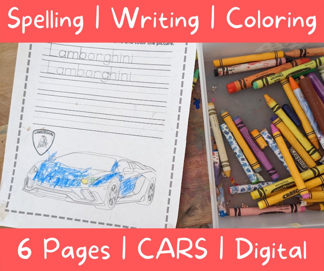 Coloring Pages Writing Practice Worksheets Spelling Preschool Pre-k ...