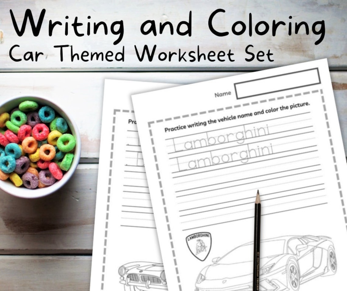 Coloring Pages Writing Practice Worksheets Spelling Preschool Pre-k ...