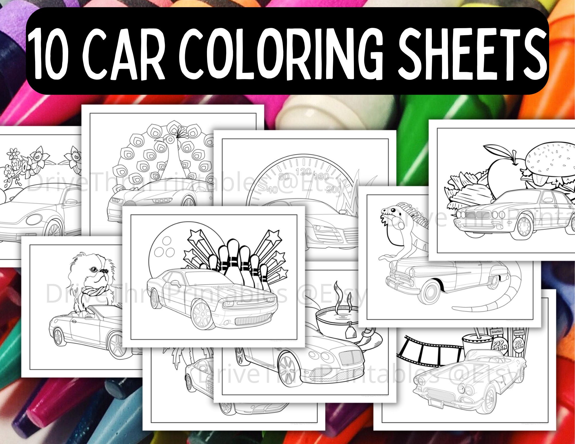 Radiator Springs Coloring Pages
