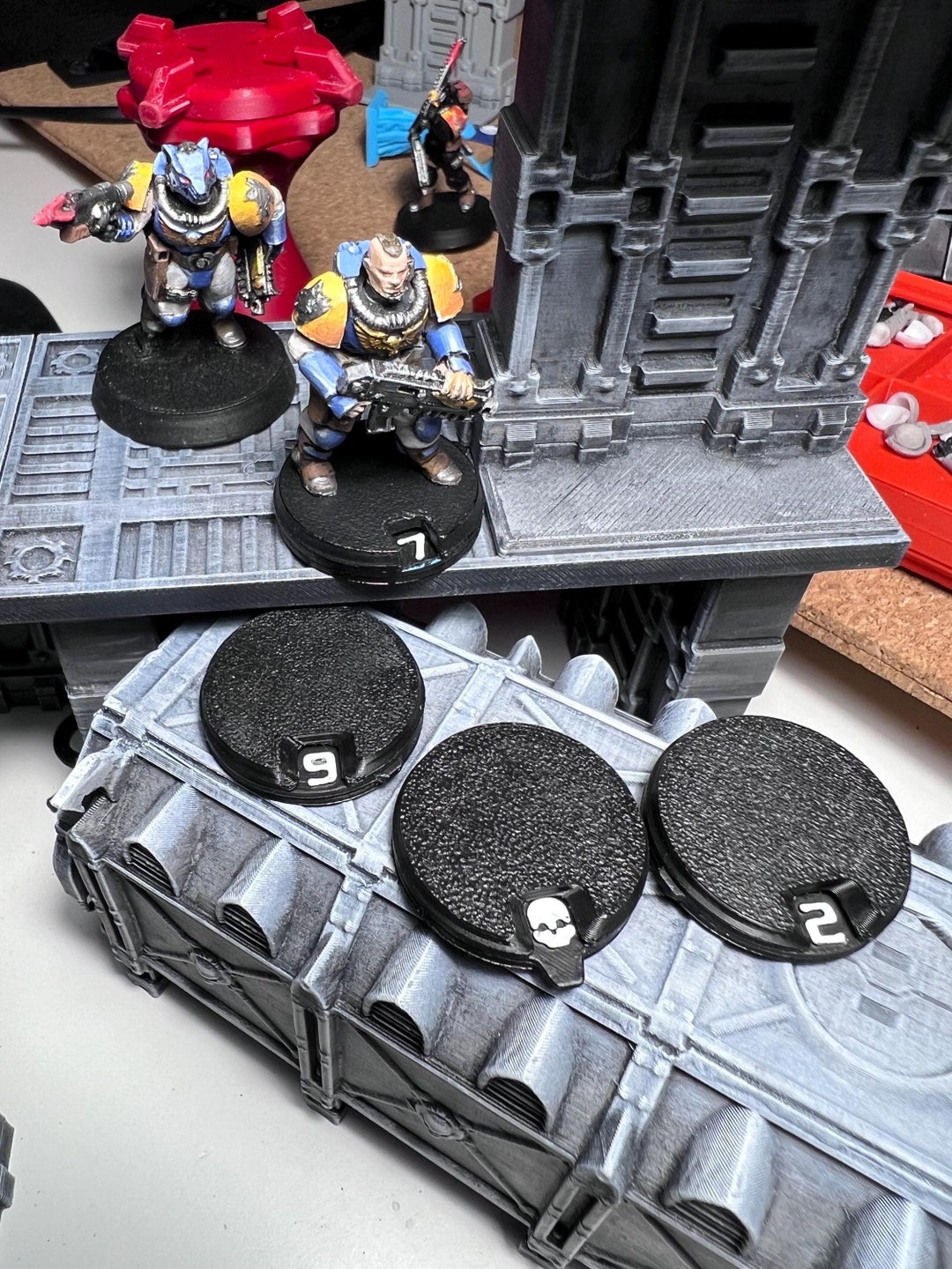 Wound Counter Bases Set X5 | 25mm/28mm/32mm/40mm/50mm | 3D Printed ...