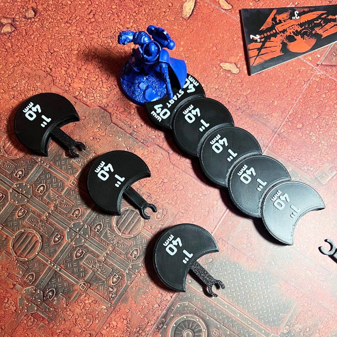 Segmented Stepper Kit "link" | Wargame Movement Tool (25-40mm Bases) - Etsy