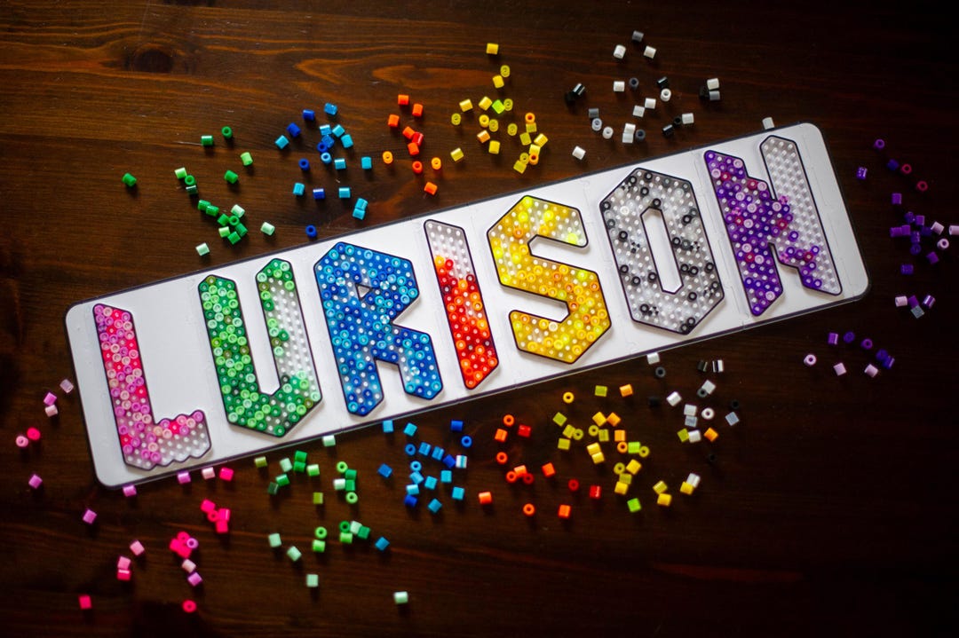 Fuse Bead Pegboard Letters - Etsy