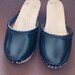 Portuguese Folclore Clogs Wood Patent Black Leather Shoes Tradicional ...