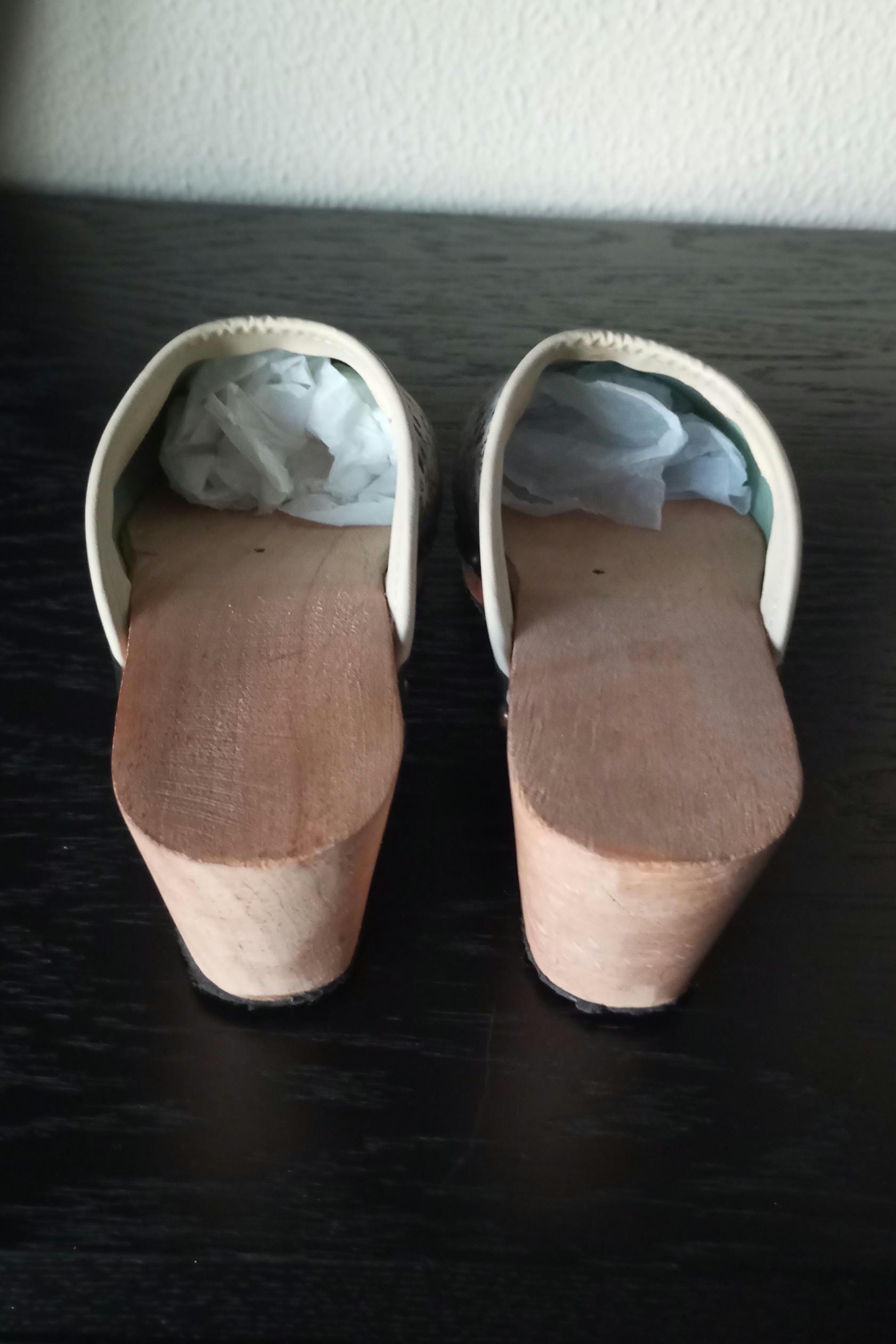 Portuguese Folklore Clogs Wood Blue Tradicional Minho Shawl Handmade ...