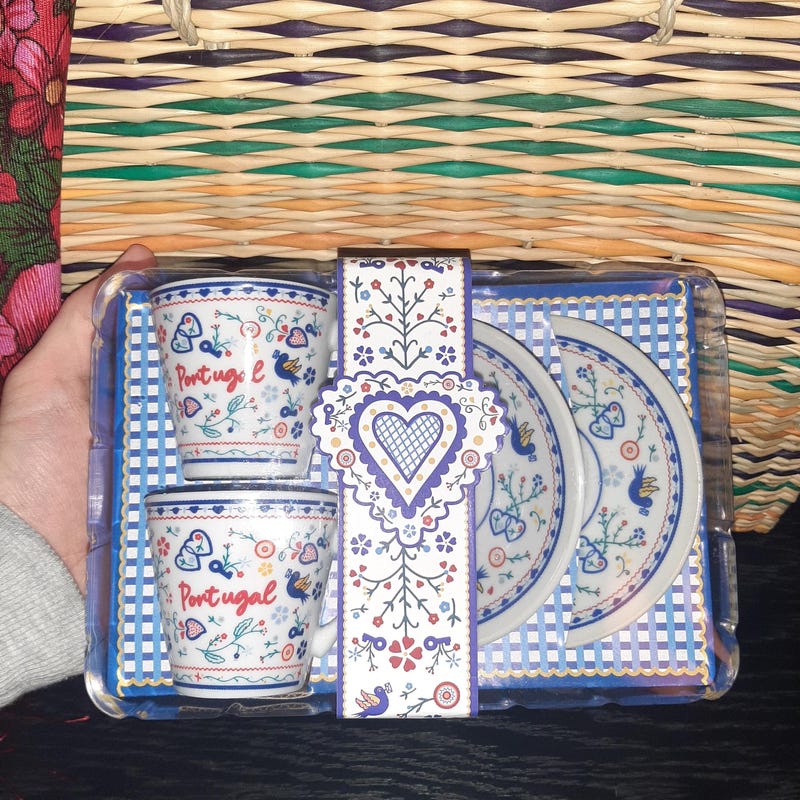 Cup and Saucer Portugal - Etsy UK