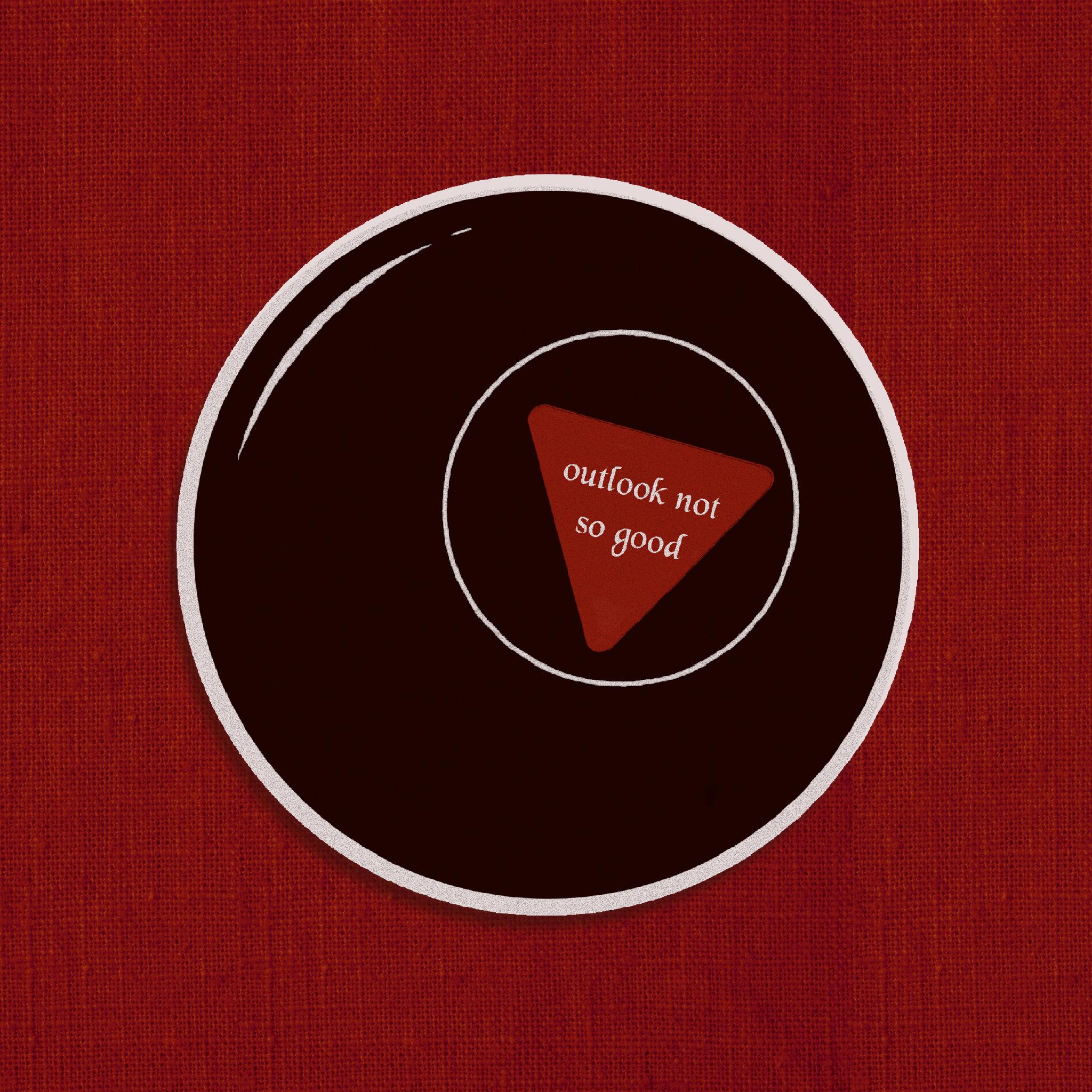 Outlook Not so Good | Magic Eight Ball Sticker - Etsy