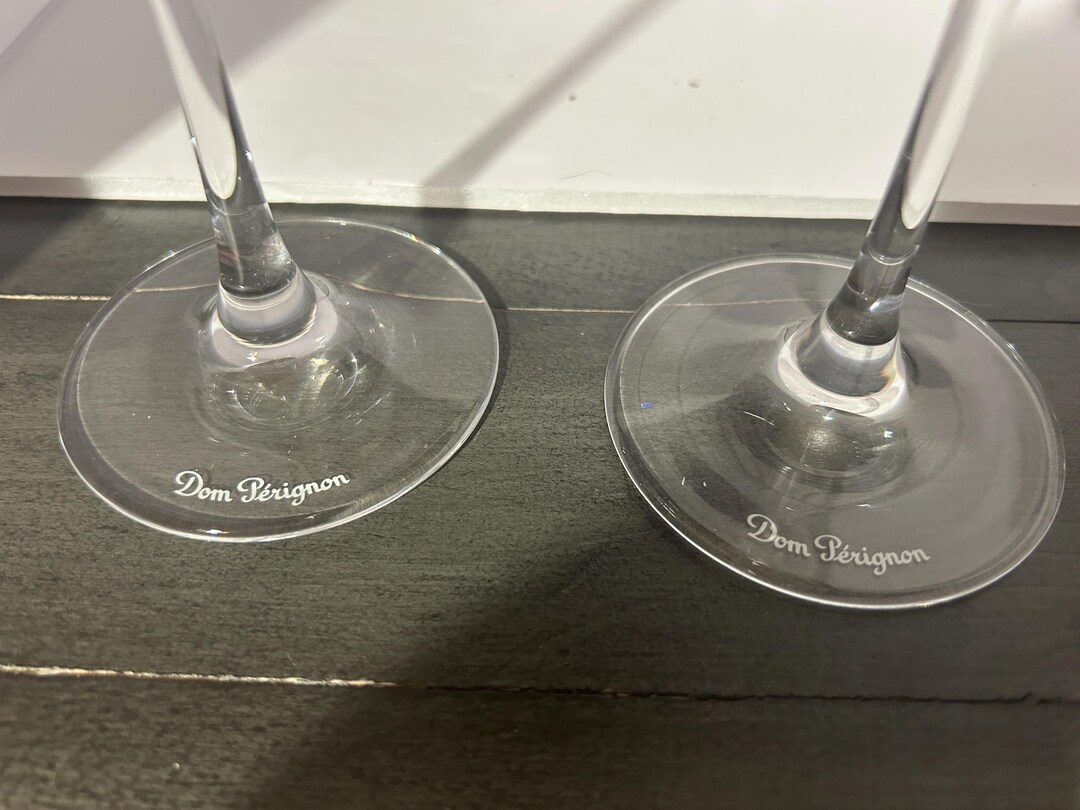 Pair of Dom Perignon Crystal Champagne Flutes - Etsy