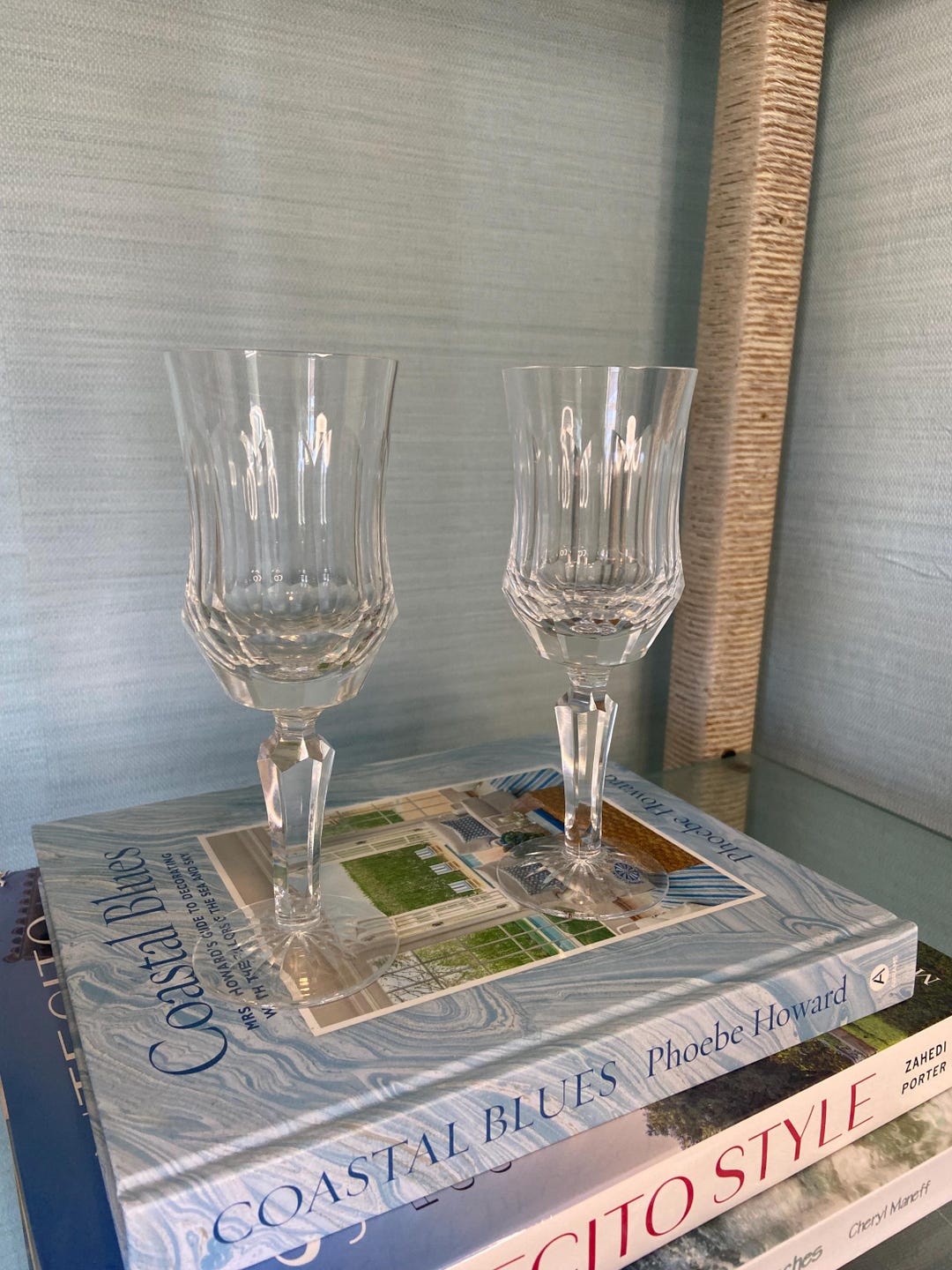Pair of Galway Crystal Goblets – Hand-cut Lead Crystal, Elegant Design ...