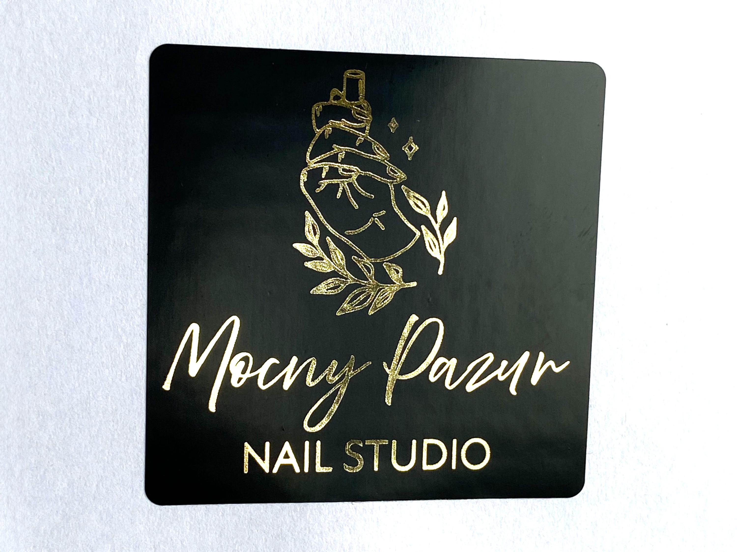 Gold Stickers, Custom Gold Logo Labels, Black Stickers, Square Logo ...