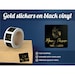 Gold Stickers, Custom Metallic Logo Labels, Stickers Personalized ...