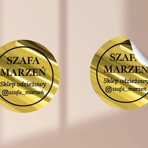 Gold Stickers, Custom Metallic Logo Labels, Stickers Personalized ...