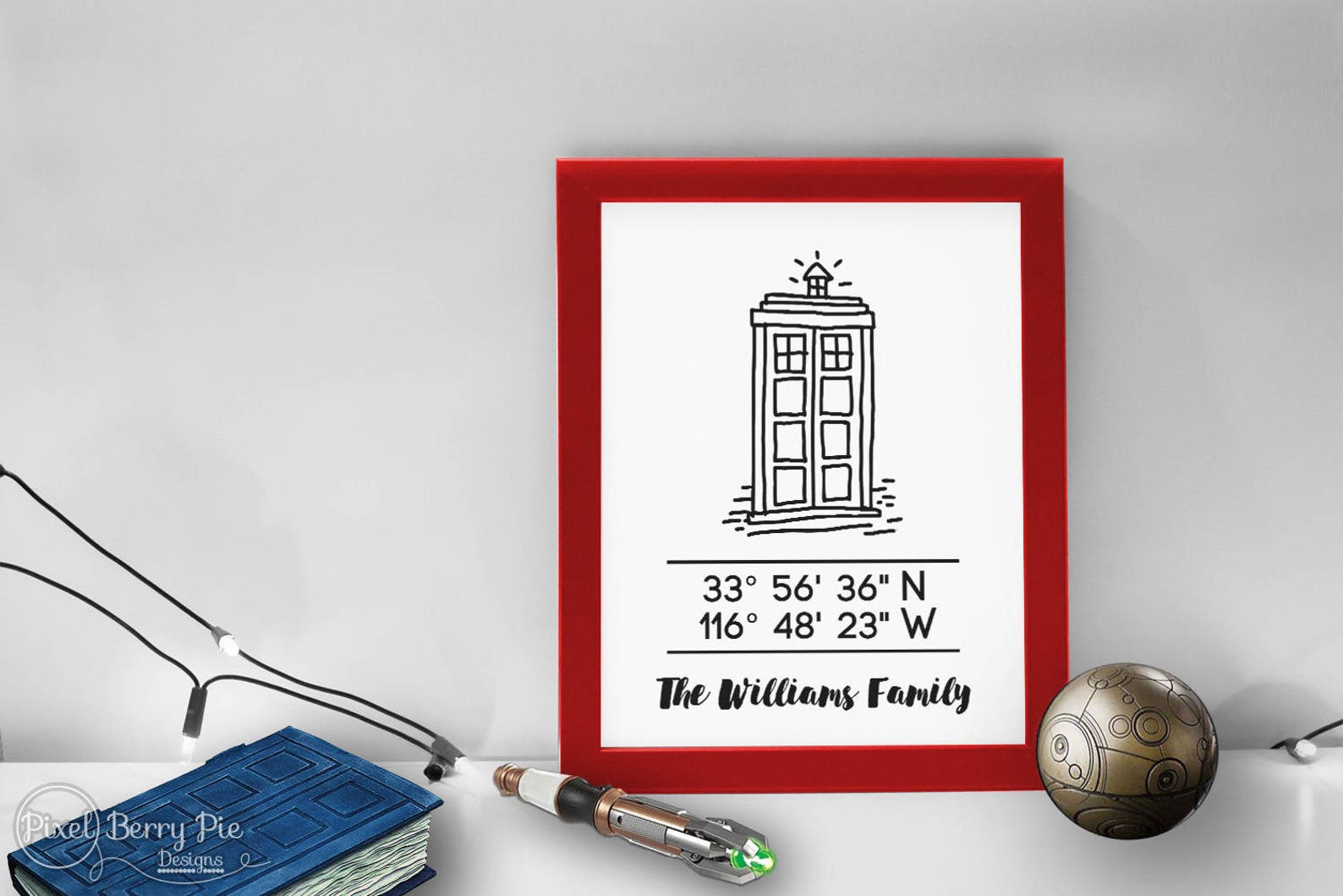 Custom TARDIS Coordinates Print // 8x10 Personalized Doctor - Etsy