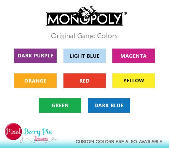 Monopoly Property Card Art Print 8x10 // Game Room Wall Art // - Etsy ...