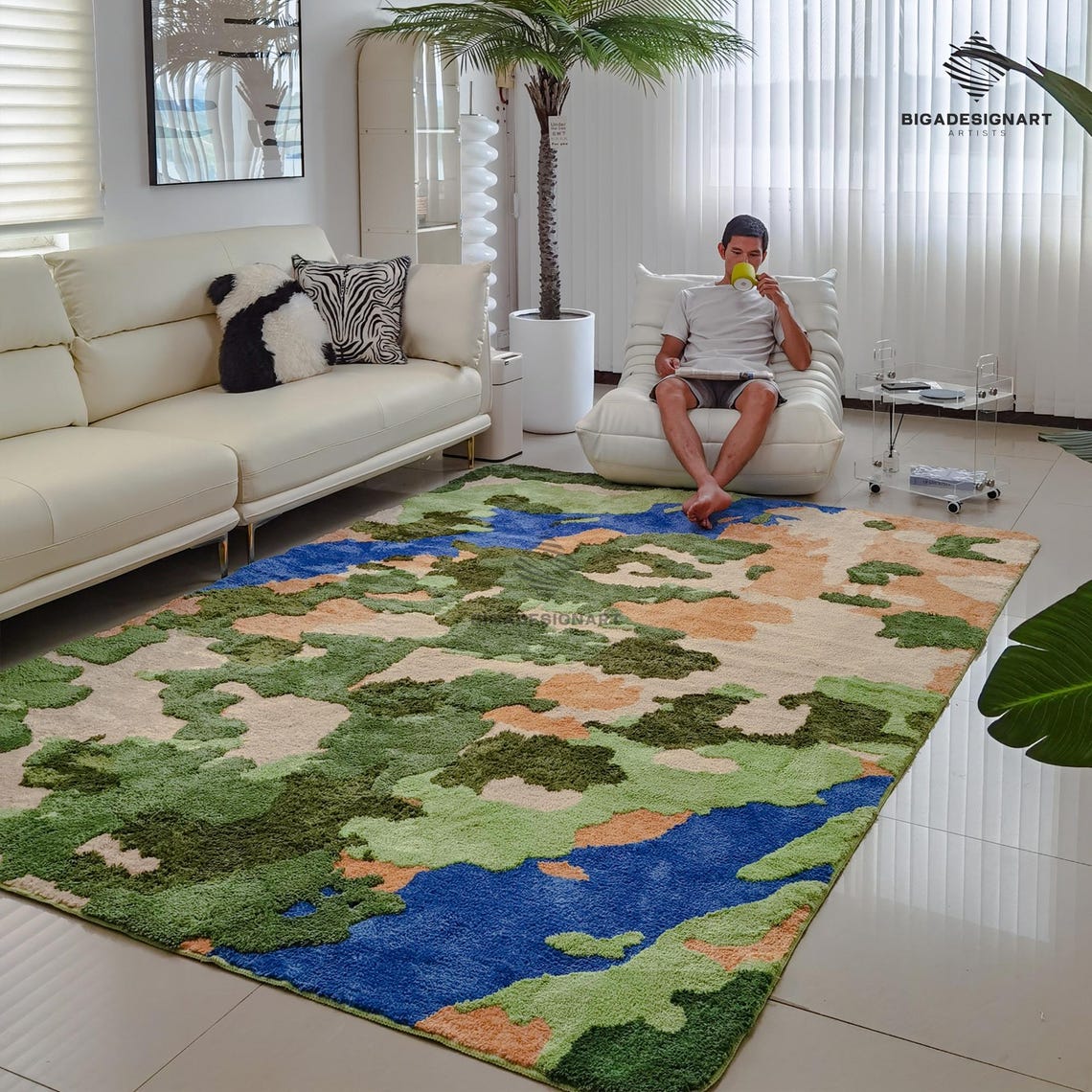 Beside Rugs, Carpet Custom Moss Meadows Forest Rugs,moss Forest Rugs ...