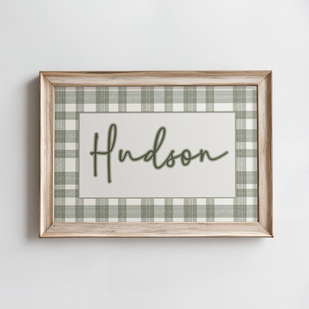 Nursery Name Sign Boy Name Nursery Art Personalized Nursery Decor ...