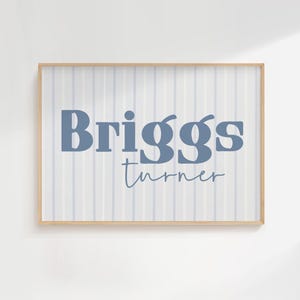 Monogram Name Sign Baby Boy Room Decor Blue Baby Theme Nursery Decor ...