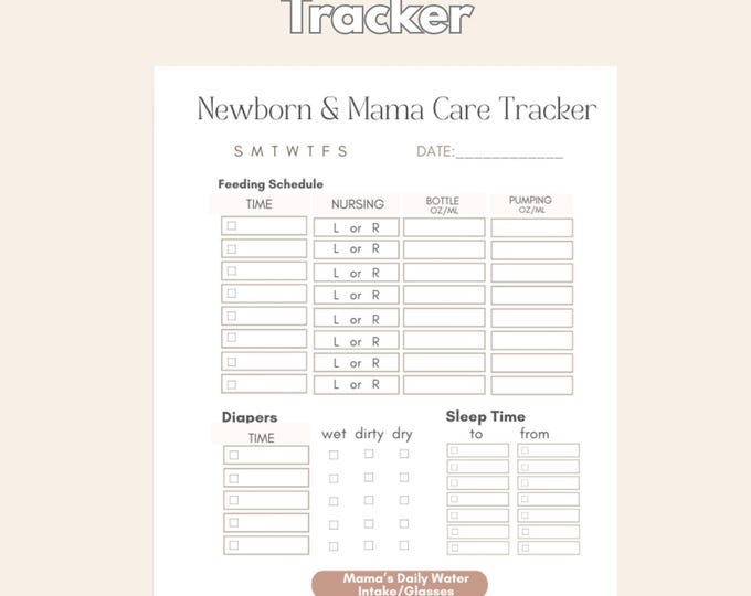 2 Baby Daily Log Tracker Newborn Diary Chart Feedings Log Doctor Visit ...