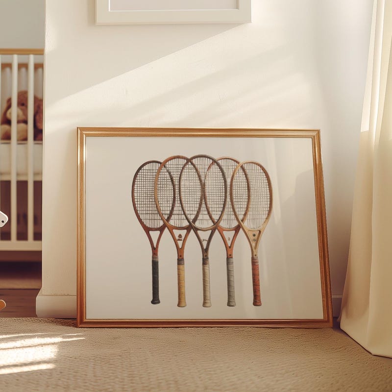 Wooden Tennis Racket - Etsy