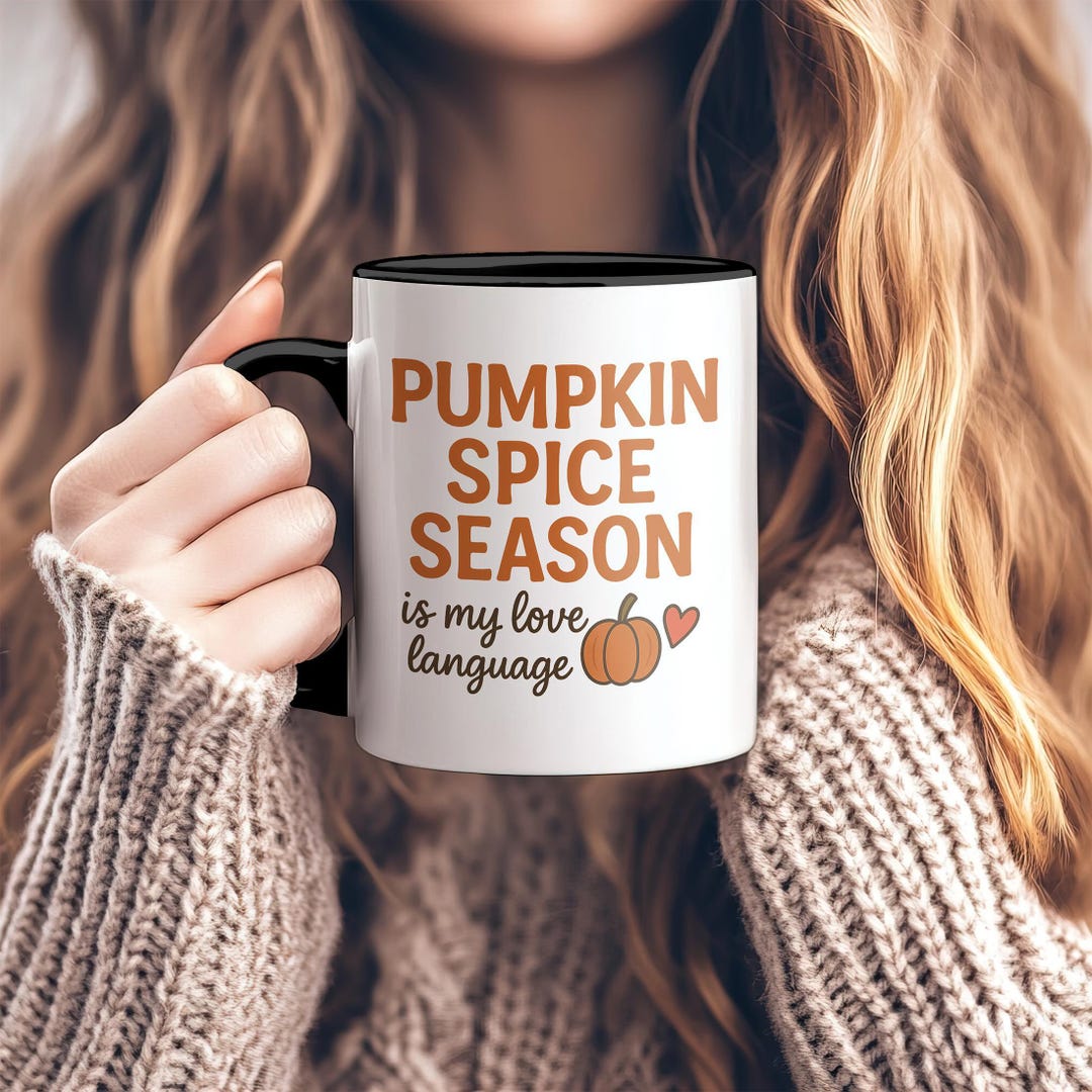 Pumpkin Spice Love Coffee Mug, Fall Seasonal Mug, Autumn Beverage Cup ...