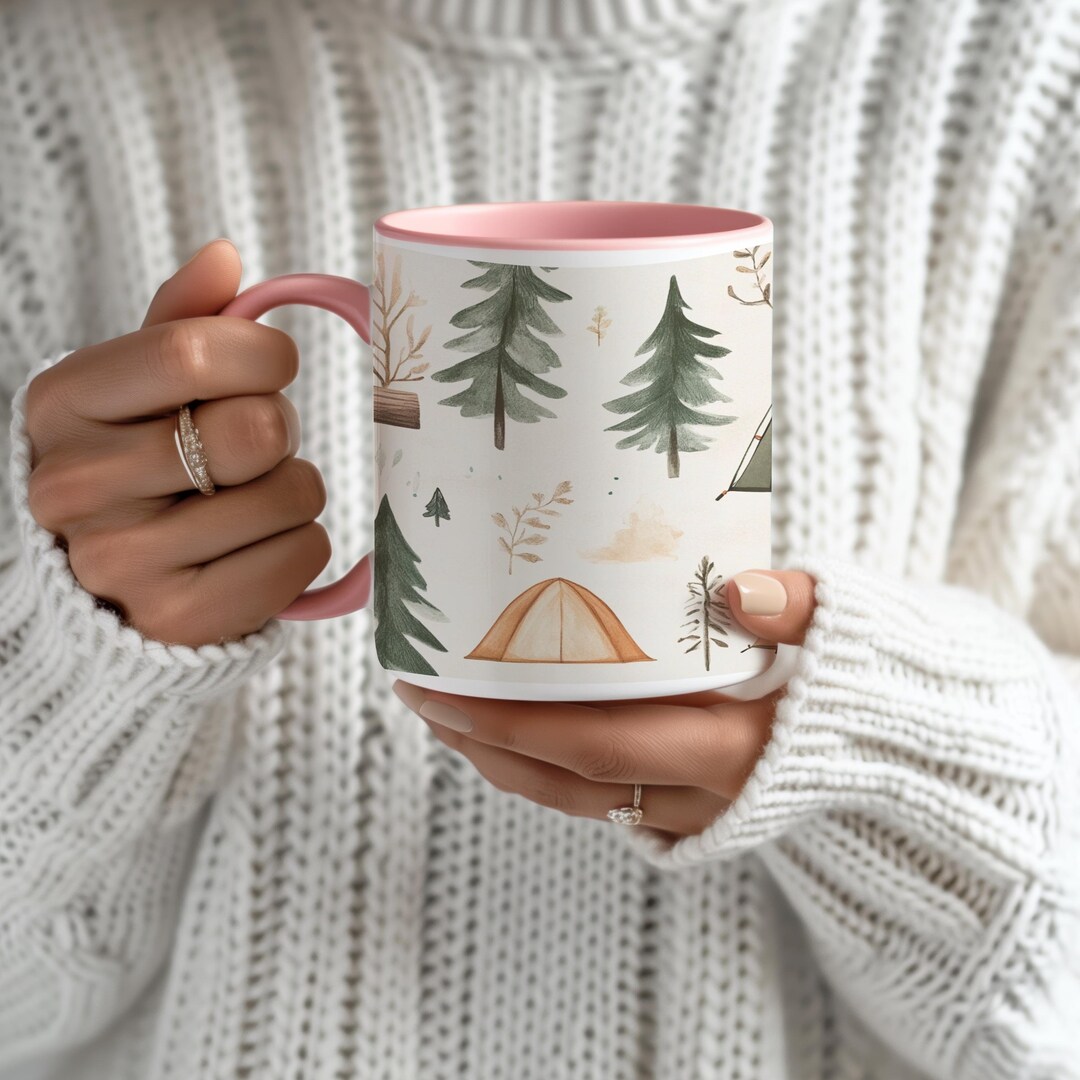 Camping Mug, Outdoors Coffee Cup, Adventure Ceramic Mug, Camping Gifts ...