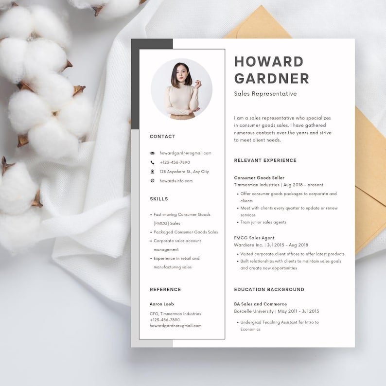 Professional Resume Design - Streamlined and Contemporary - Ready for ...