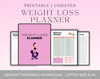 Motivational Weight Loss Planner - Etsy