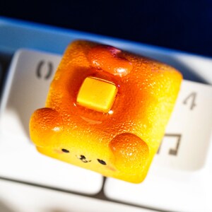 Coffee Cat Dessert Artisan Keycap, Cute Miniature Food Keycap for ...
