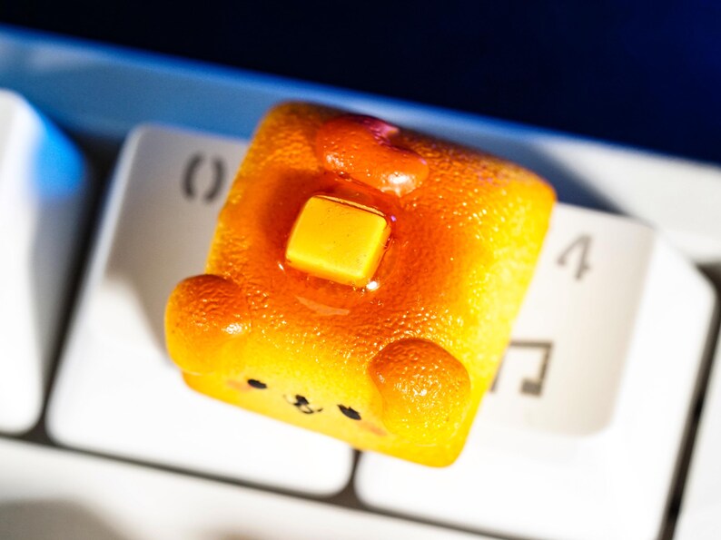 Coffee Cat Dessert Artisan Keycap, Cute Miniature Food Keycap for ...