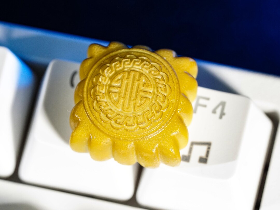 Classic Moon Cake Artisan Keycap, Kawaii Dessert Keycap for Cherry MX ...