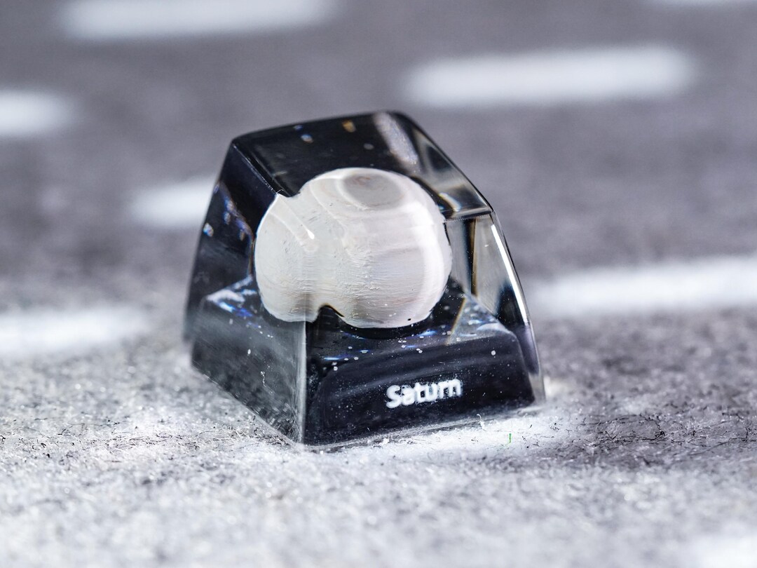 Saturn Planet Keycap, Solar System Artisan Keycaps, Universe Resin ...