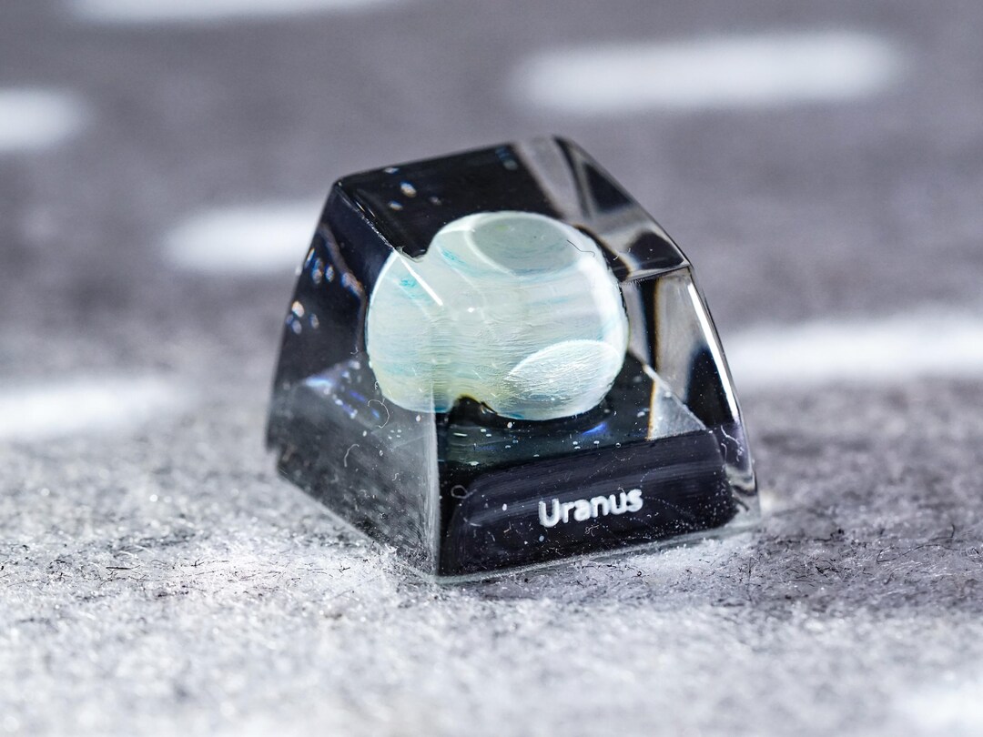 Uranus Planet Keycap, Solar System Artisan Keycaps, Universe Resin ...