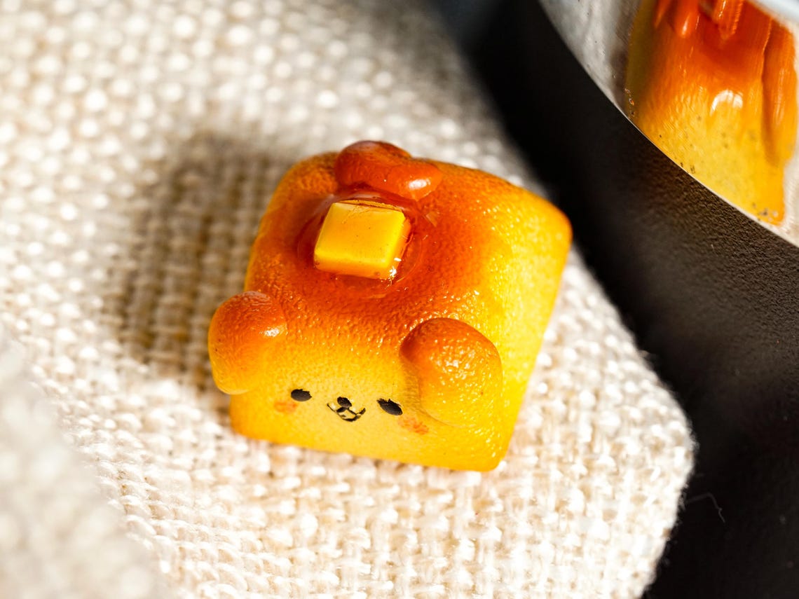Coffee Cat Dessert Artisan Keycap, Cute Miniature Food Keycap for ...