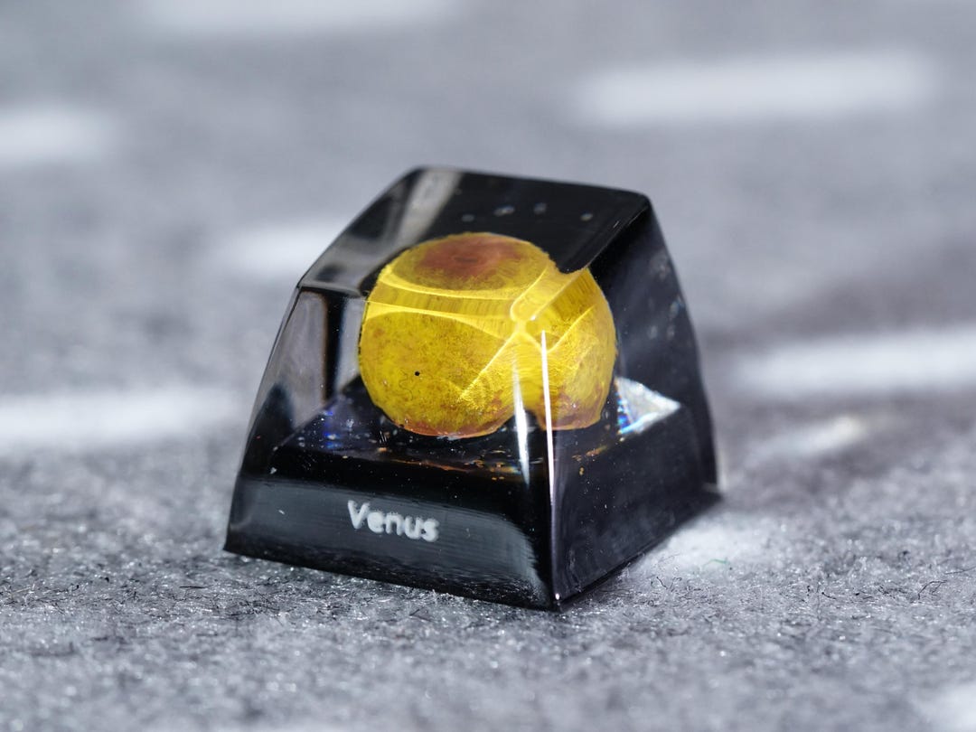 Venus Planet Keycap: Handcrafted Resin Artisan Keycap for Cherry MX - Etsy