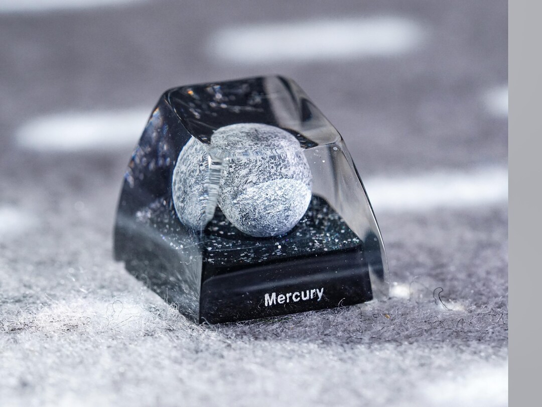 Mercury Planet Keycap, Solar System Artisan Keycaps, Universe Resin ...