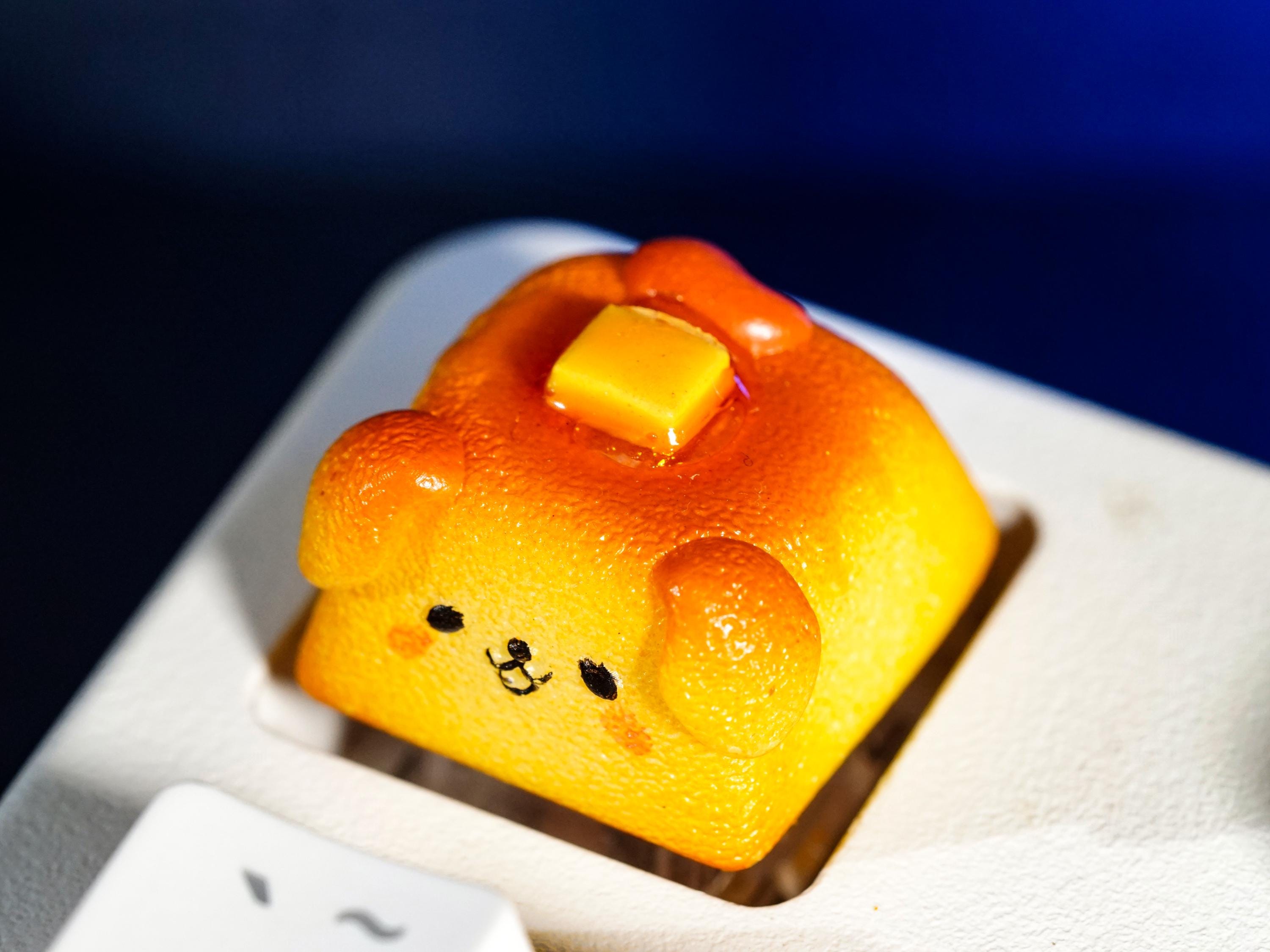Coffee Cat Dessert Artisan Keycap, Cute Miniature Food Keycap for ...
