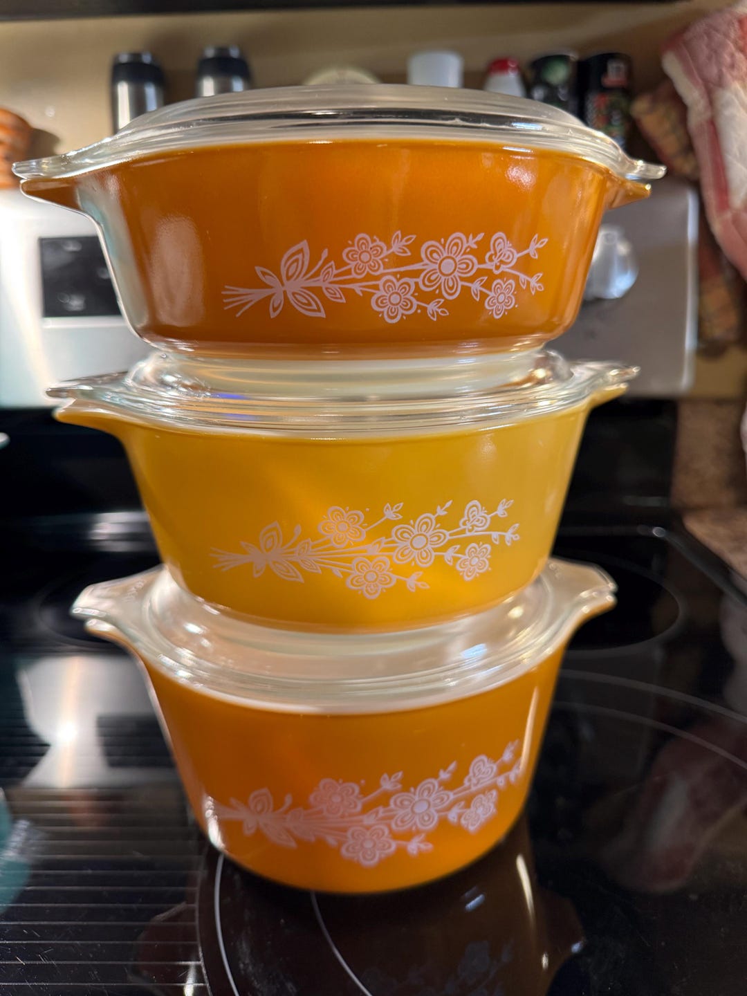 Pyrex Butterfly Casserole Set With Lids 6 Pieces Bake Serve. Very Good ...