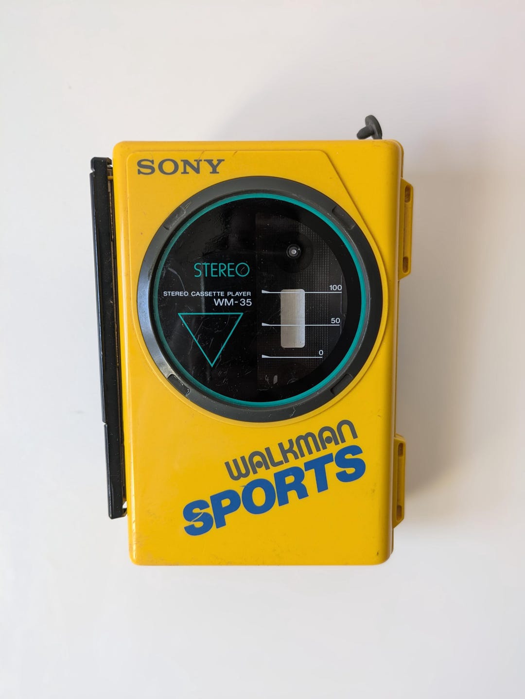 Yellow Vintage Walkman, Sony Walkman Sports, Stereo Cassette Player ...