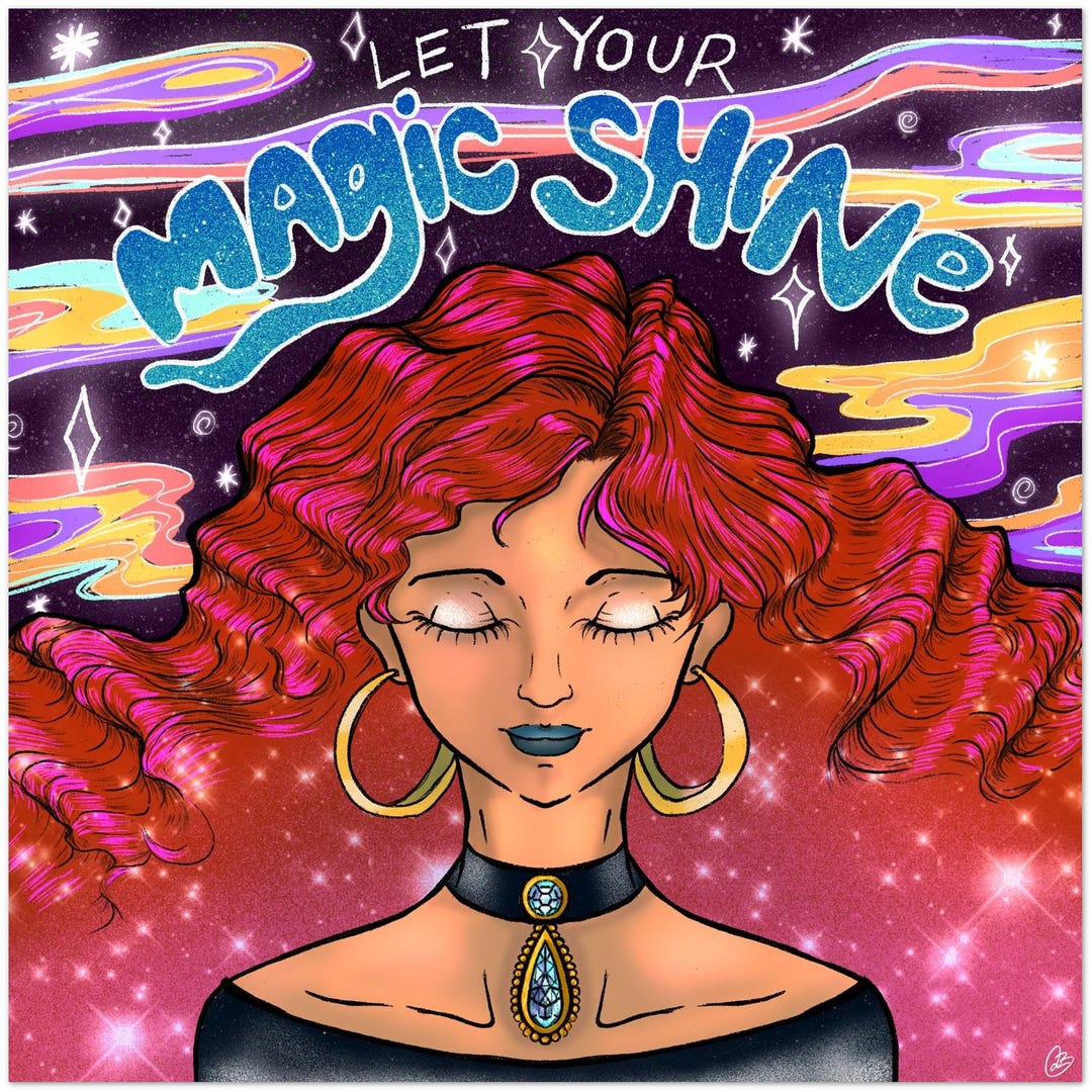 Let Your Magic Shine - Greeting Card Pack of 10 (square, Blank) - Etsy