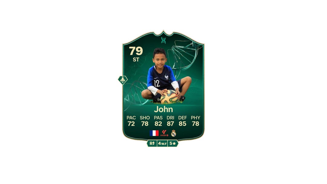 Custom FIFA Soccer Card With Your Photo Personalized Player Stats, Name ...