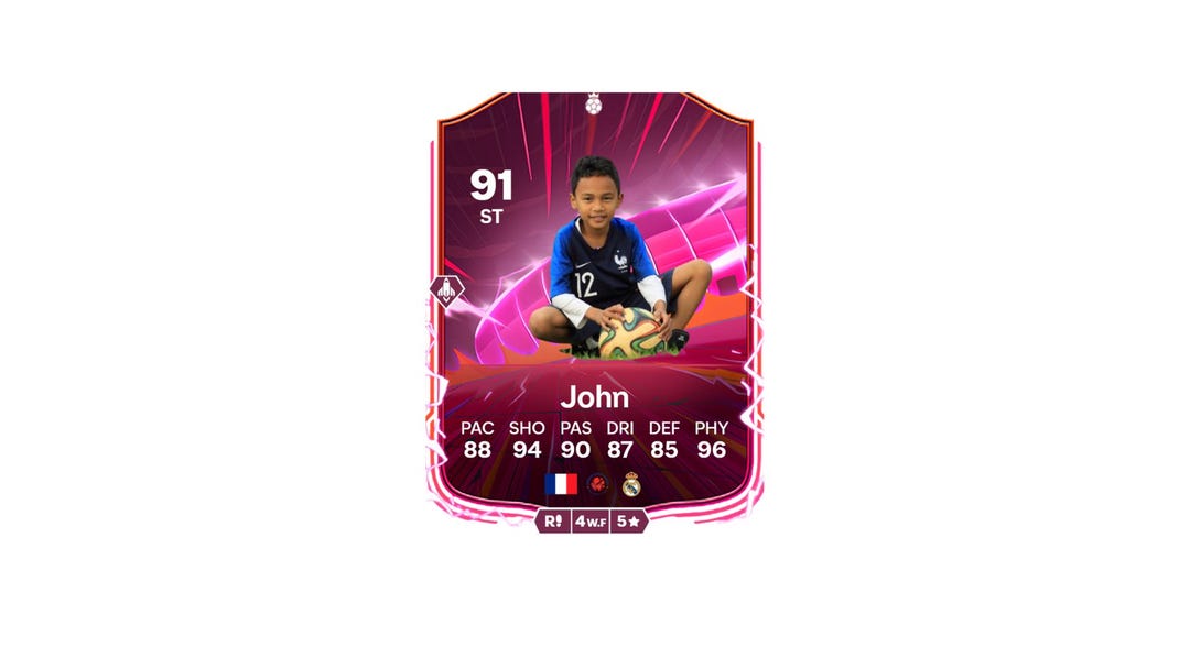Custom FIFA Soccer Card With Your Photo Personalized Player Stats, Name ...