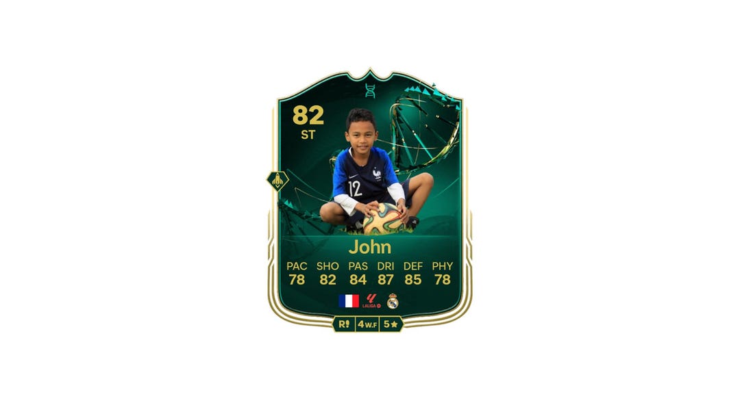 Custom FIFA Soccer Card With Your Photo Personalized Player Stats, Name ...