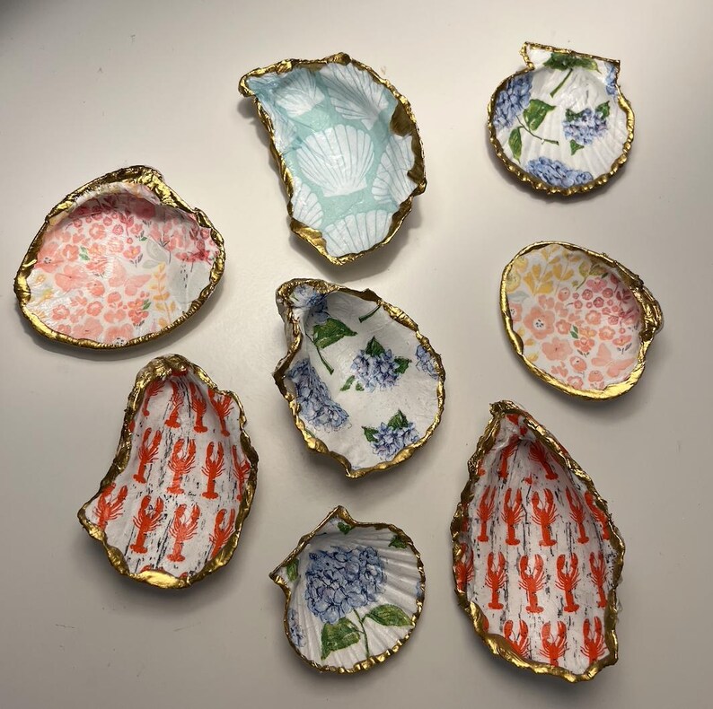 Nantucket Decoupage Shells - Etsy