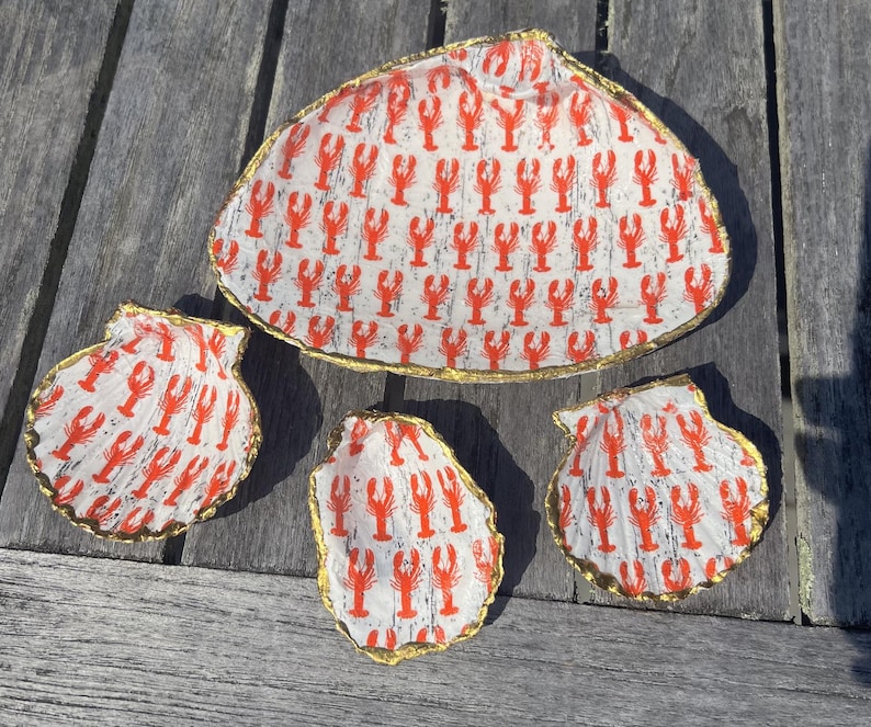 Nantucket Decoupage Shells - Etsy
