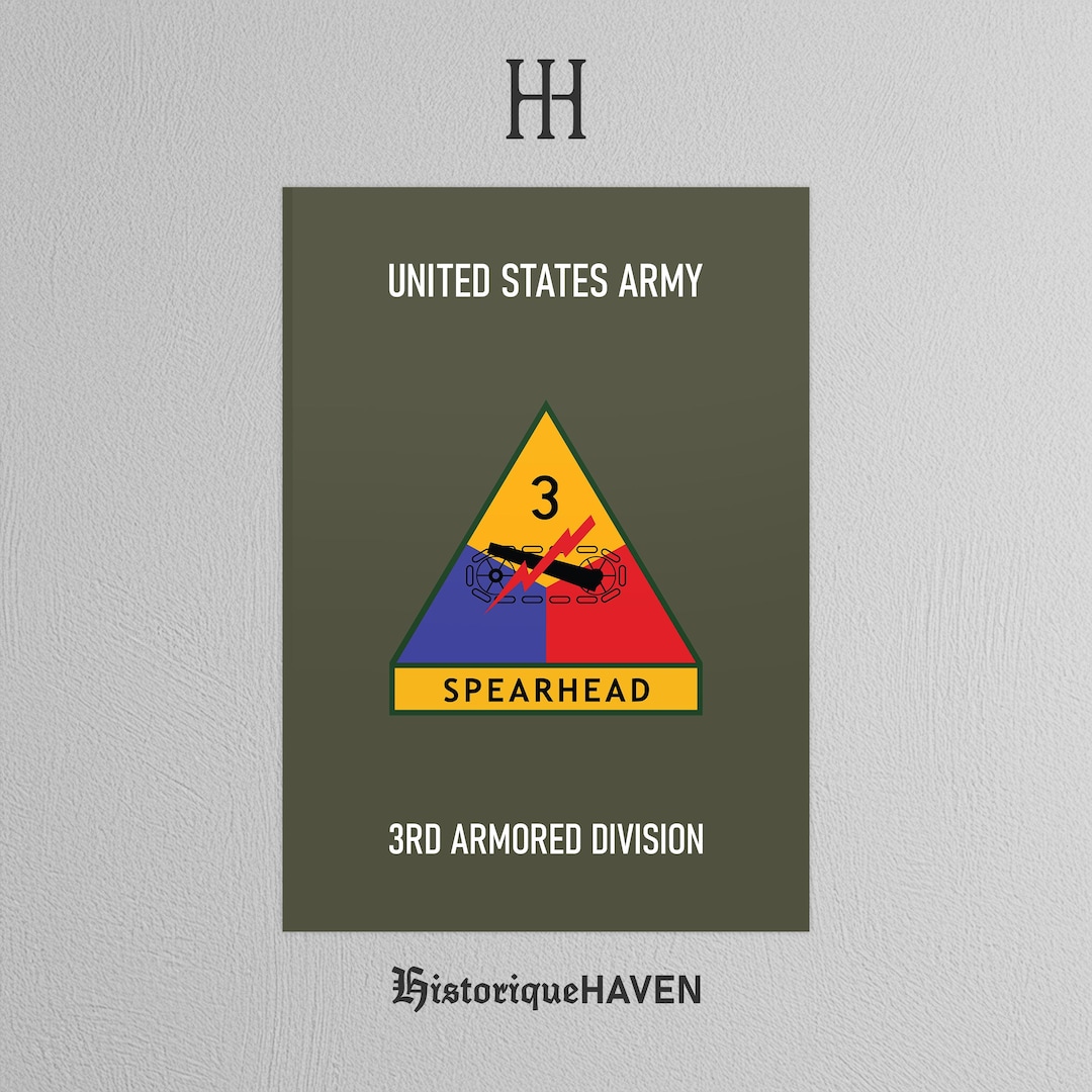 3rd Armoured Division WW2 Wall Art Poster WW2 History Memorabilia ...