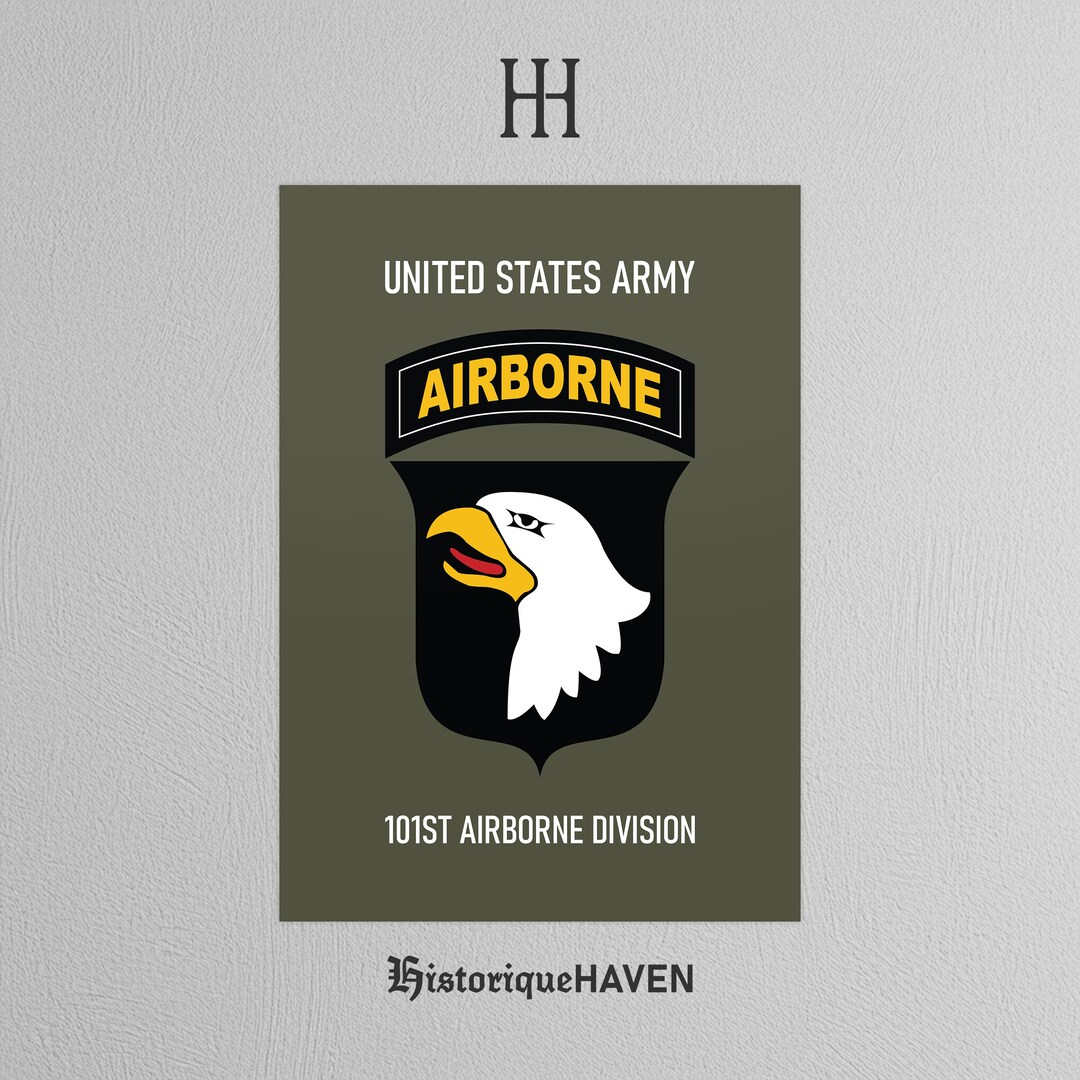 101st Airborne Division WW2 Wall Art Poster WW2 History Memorabilia ...