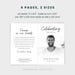 Minimalist Funeral Program, Modern Obituary Template, Celebration of ...
