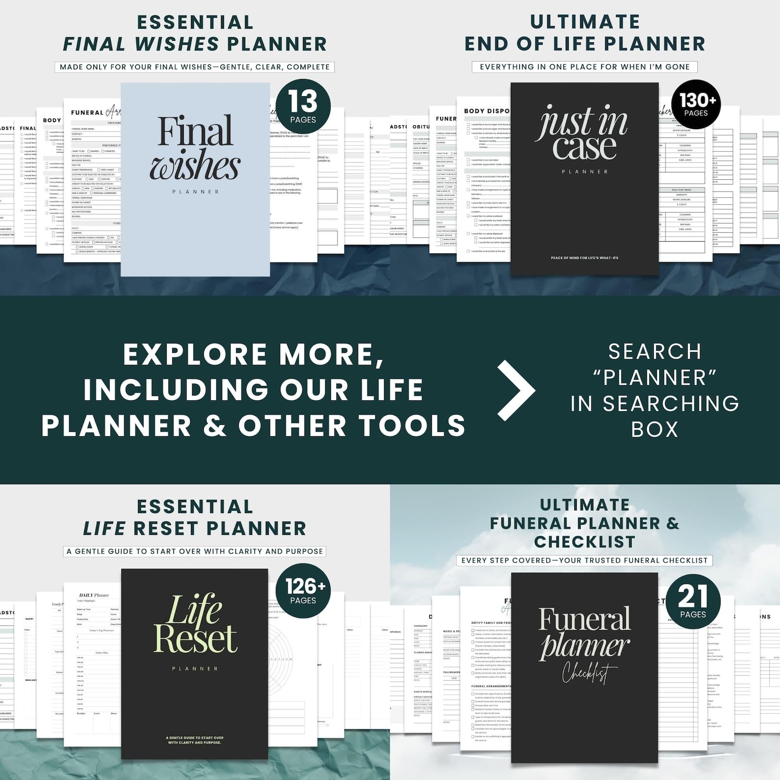 Memorial Checklist, Funeral Checklist, End of Life Planner, Funeral ...