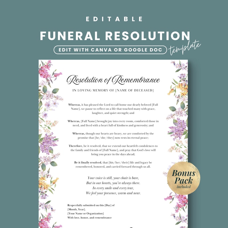 Funeral Resolutions for Black Churches - Etsy