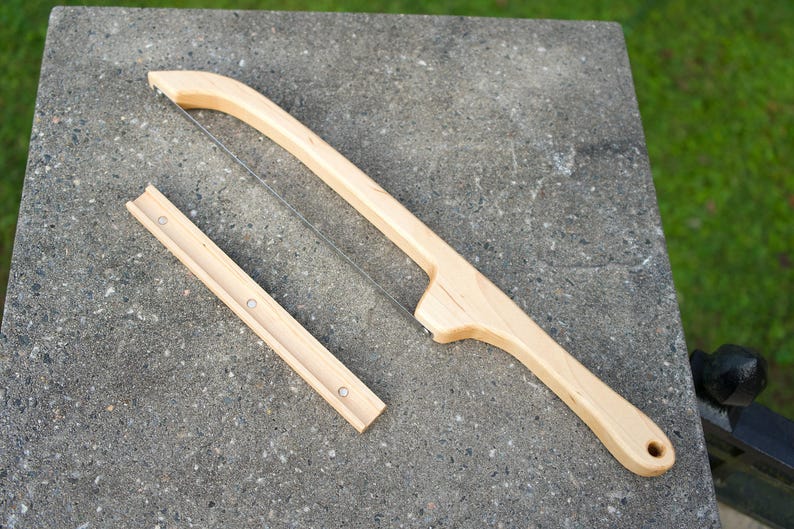 Hardwood Bow Bread Knives With Magnetic Blade Guard - Bread Slicer ...
